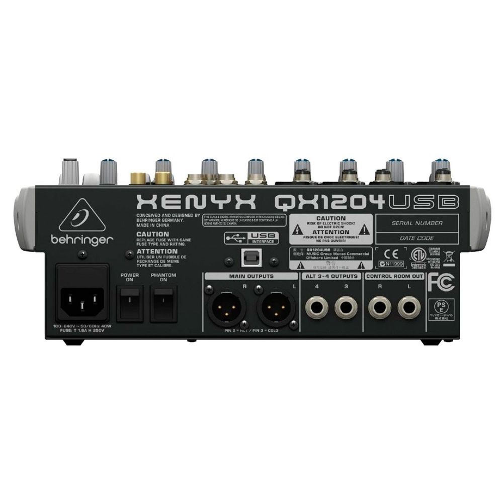 Mesa de Som Xenyx QX-1204 USB - Behringer | 10 a 16 Canais | Ninja Som ...