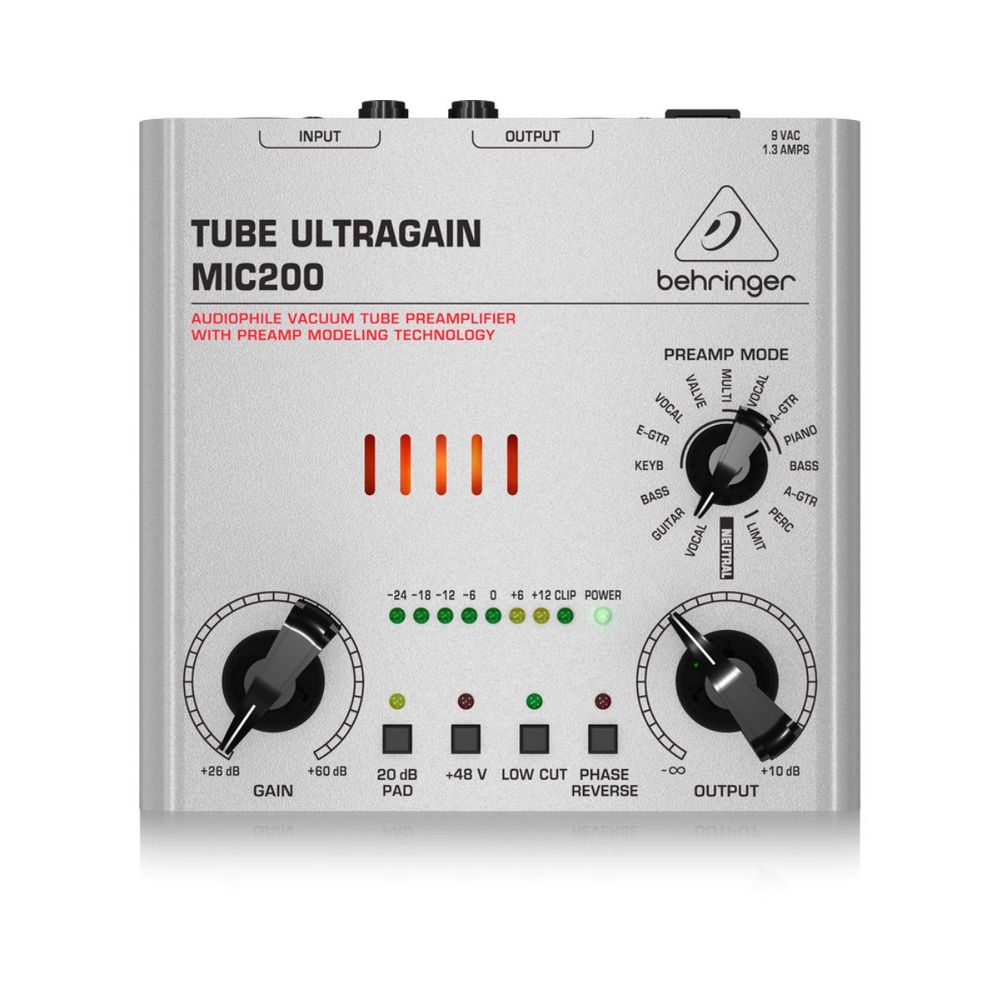 Pré Amplificador Ultra Gain MIC-200 - Behringer | Pré Amplificador ...