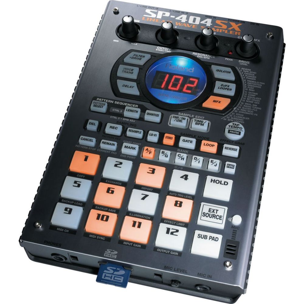 Sampler Para Performances DJs SP-404SX - Roland | Sampler | Ninja Som ...