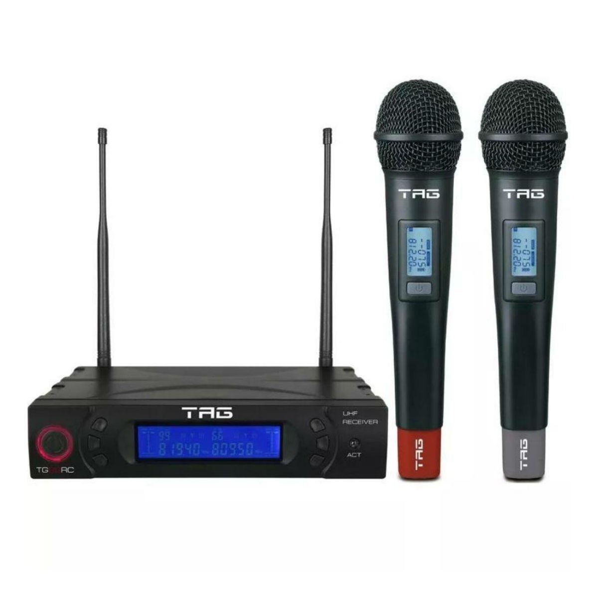 Microfone Duplo Multi-Canal Sem Fio De Mão Sistema UHF TG-8802 - Tag ... Microfone Duplo Multi-Canal Sem Fio De Mão Sistema UHF TG-8802 - Tag ...