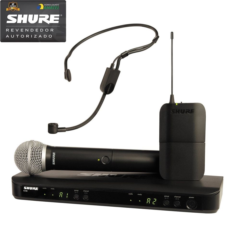 Sistema De Microfone De Mão e Headset Sem Fio BLX-1288BR/P31 M15 ... Sistema De Microfone De Mão e Headset Sem Fio BLX-1288BR/P31 M15 ...