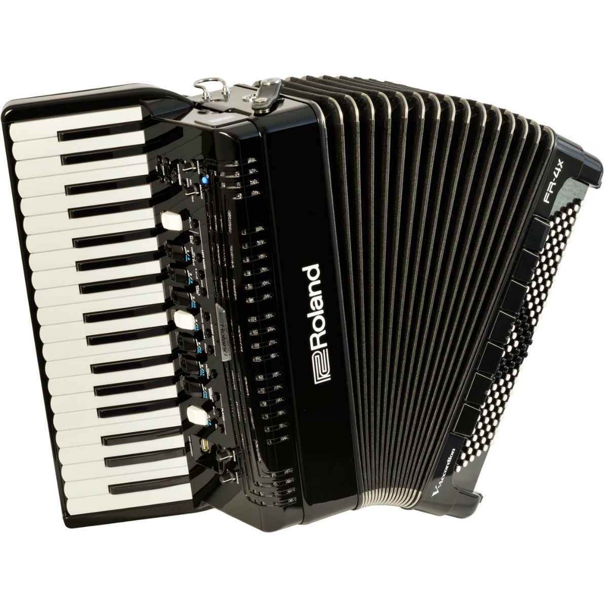 Acordeon MIDI 37 Teclas Série V-Accordion FR-4X BK - Roland | Acordeons ...