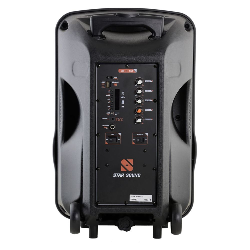 Caixa Ativa 12" Com Bateria Com BT/FM/SD/USB SS-120 - Star Sound | 12 Polegadas | Ninja Som ...