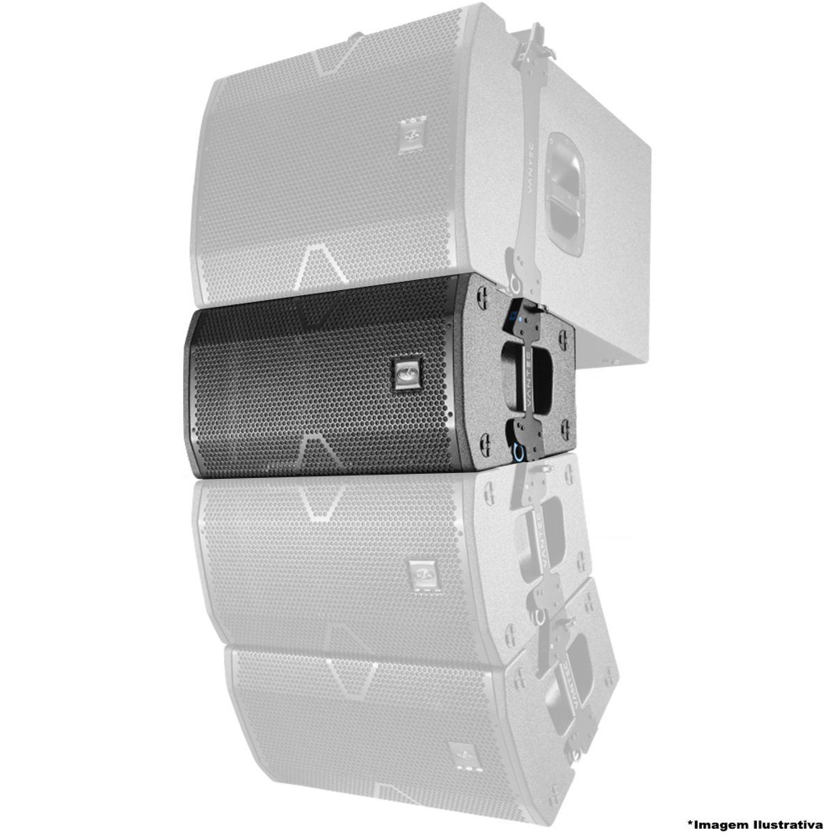 Caixa Line Array Ativa 1500W VANTEC-20A - DAS | Line Array | Ninja Som ...