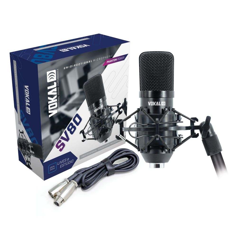 Microfone Para Estúdio SV-80X - Vokal | Microfones Para Estúdio | Ninja ...