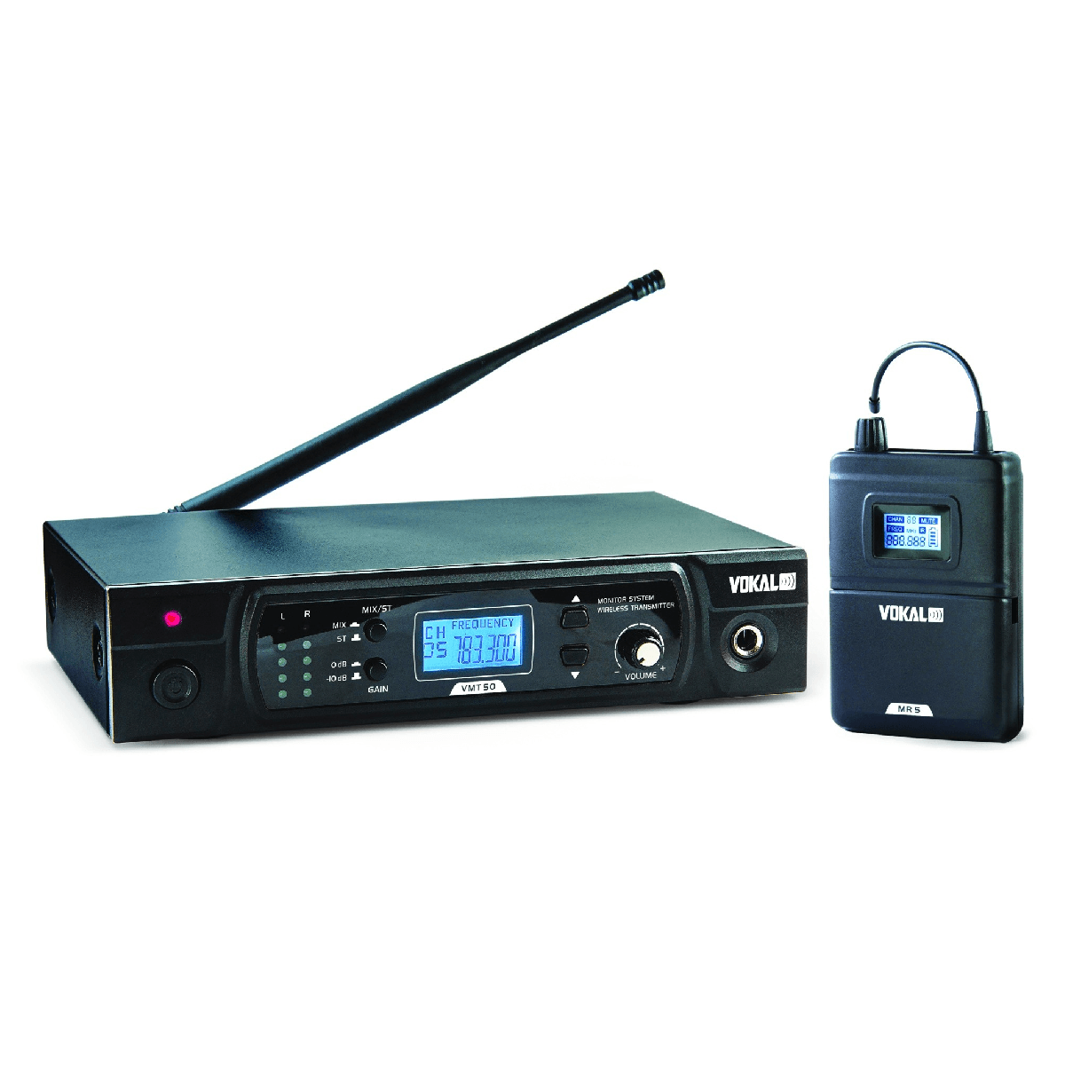 Monitor Pessoal Sem Fio UHF VMT-50 - Vokal | Monitores de Áudio Sem Fio ...